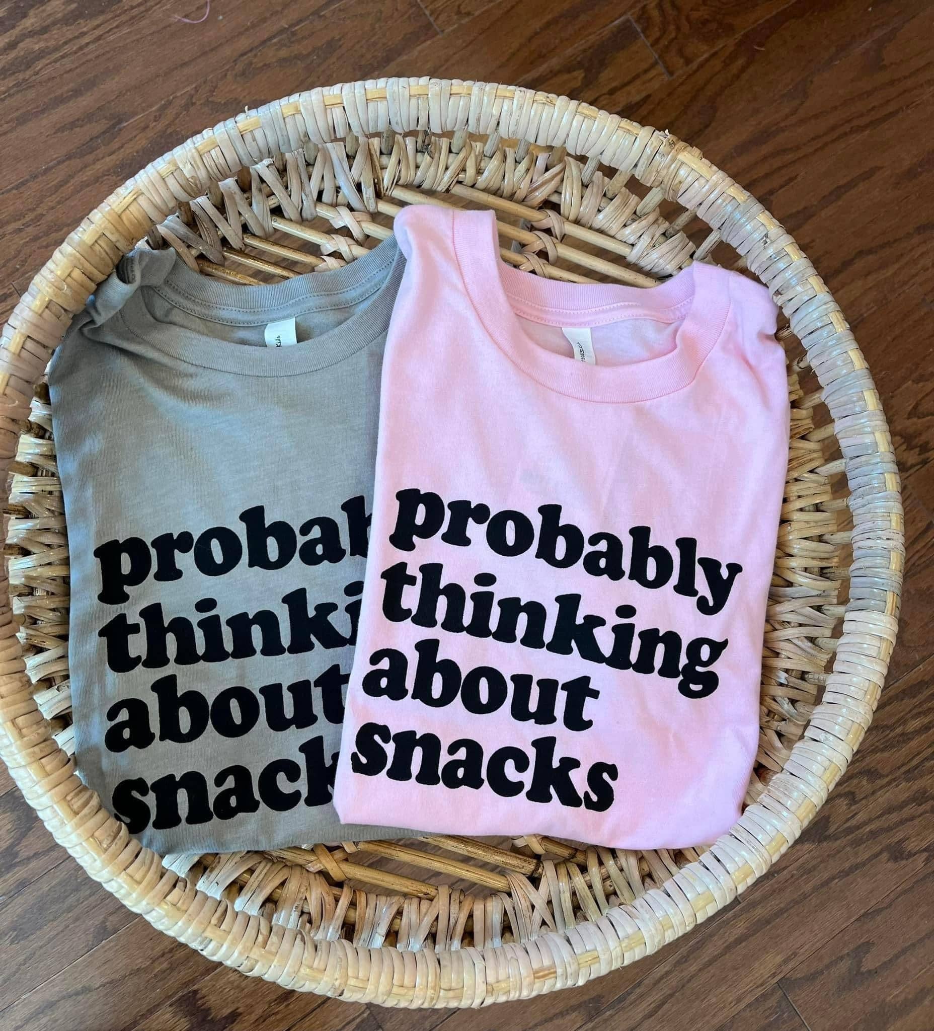 Probably Thinking About Snacks Graphic Tee | Stork & Paw